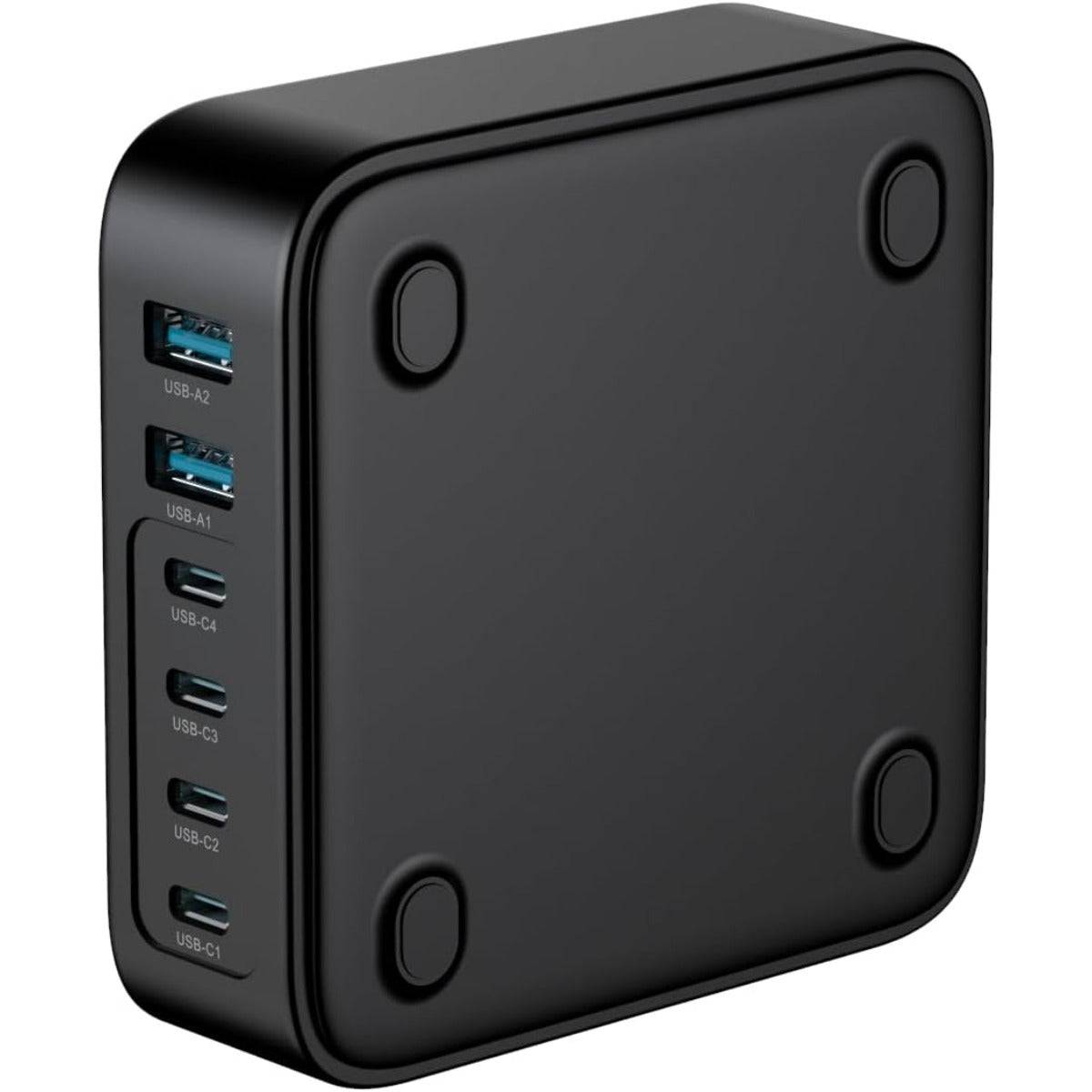 Full Capacity 240W USB C Charger, AXDIG 6-Port GaN Desktop Charger, U