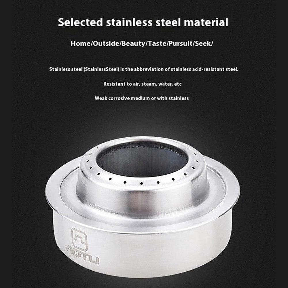 AOTU Camping Burner Alcohol Stove Stainless Steel Spirit Burner with W