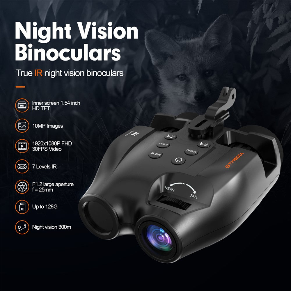 GTMEDIA N4 1080P HD Night Vision Binoculars 7 Level Brightness 5x Digi