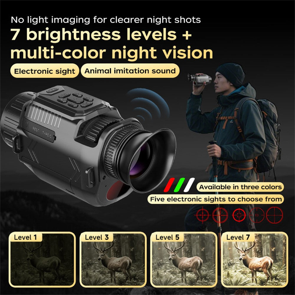 D15 WiFi Night Vision Monocular Camera 4K Video 64MP Photo 28X Zoom fo