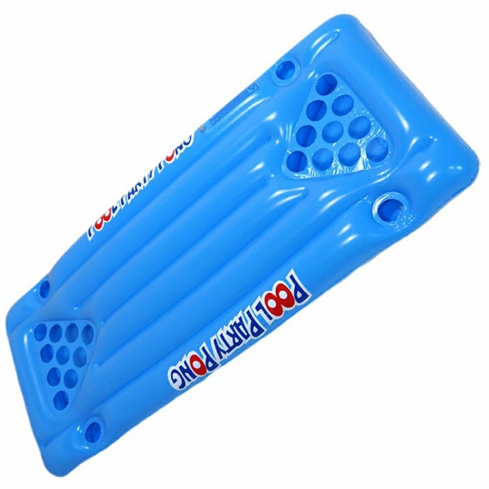 Inflatable PVC Float Game Pong Mat Swimming Pool Beach Cup Holder Floa