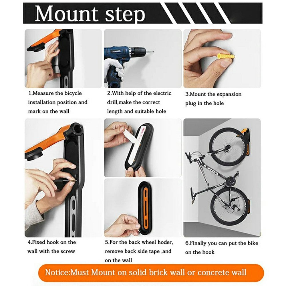 BENGGUO BG-R16 Bike Wall Mount Hook Bicycle Vertical Hanging Rack for