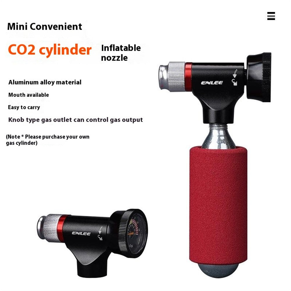 ENLEE Bicycle CO2 Cartridge Pump Nozzle Aluminum Alloy Road MTB Bike I