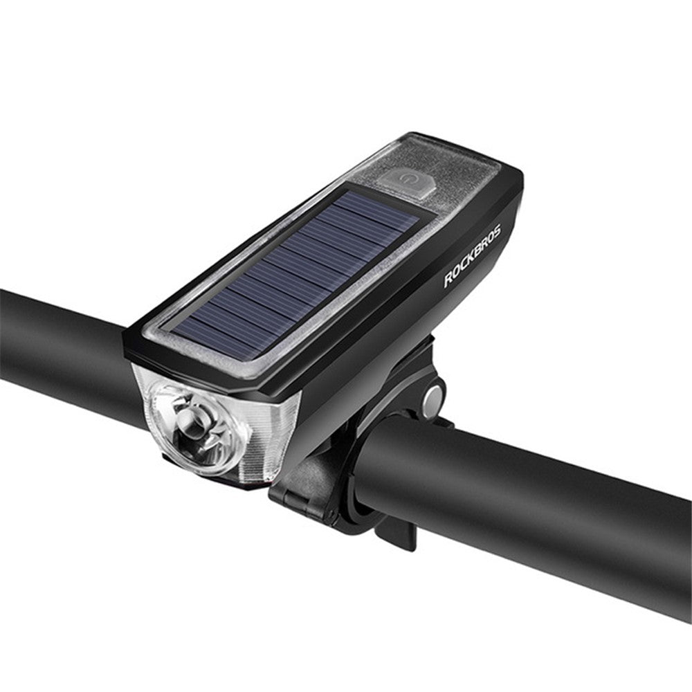 ROCKBROS HJ-052 Bicycle Front Light Solar Charging Power Bank Bike Lig