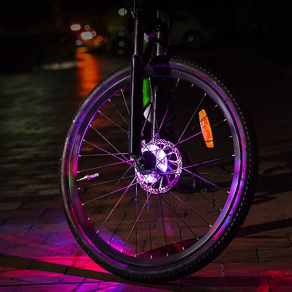 LEADBIKE A108 Rechargeable Bike LED Wheel Light 7 Colors Changing Wate
