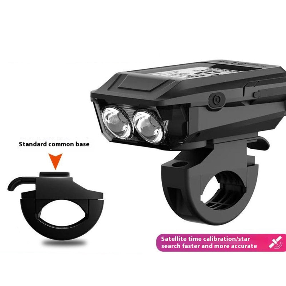 3 in 1 GPS Wireless Bike Computer Front Light Horn Mountain Bike GNSS