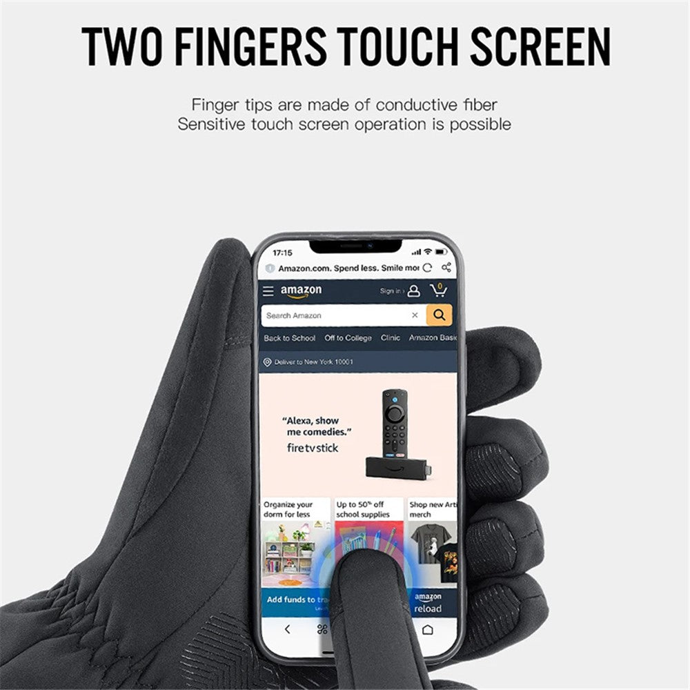 VILICO A0101 One Pair Windproof Gloves Finger Touch Screen Function Ha