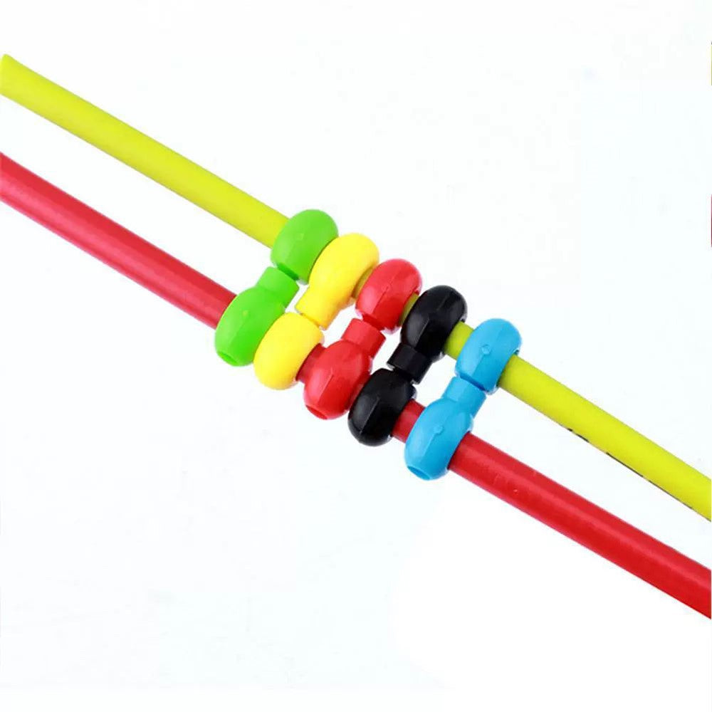 08DI0003 10Pcs Bike Cable Clips Bicycle Brake Cable Clips Rotating S S