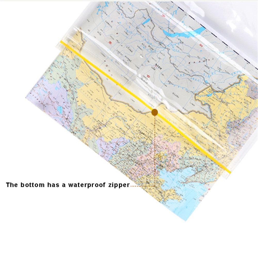 AYXSEE Outdoor Waterproof Camping Hiking Map Bag Transparent PVC Map P