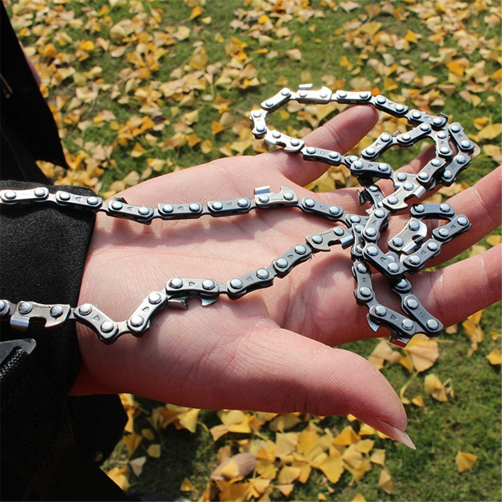 AOTU Portable Outdoor Manganese Steel Chain Saw Camping Hiking 11-Teet