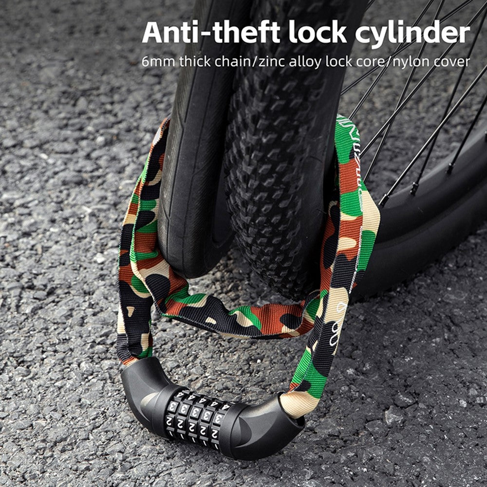 WEST BIKING YP0705119 100cm Anti Theft Chain Lock Extended Bike Lock S