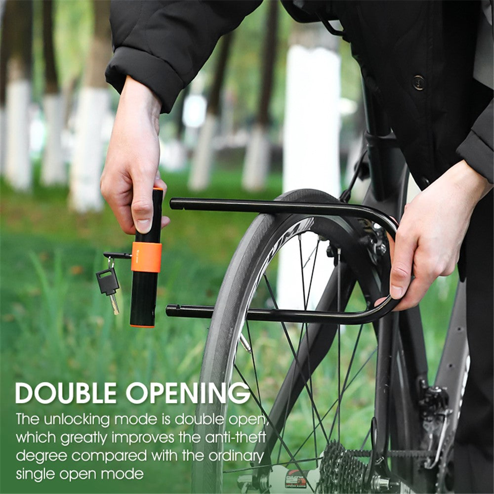 WEST BIKING YP0705073 Bike U Lock Water Resistant Bicycle Lock with Se