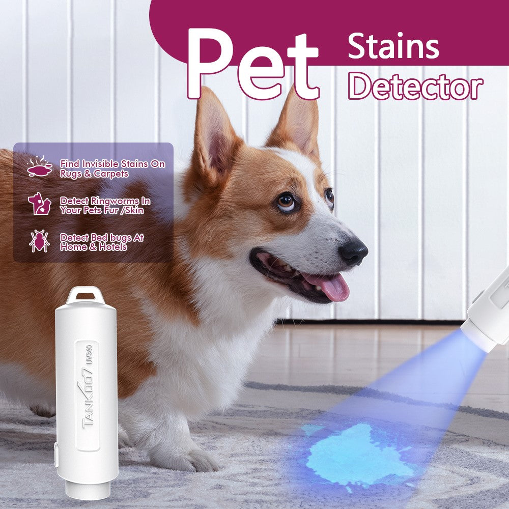 TANK007 UV340 365nm Mini UV Flashlight Pet Urine Stain Detector Ultrav