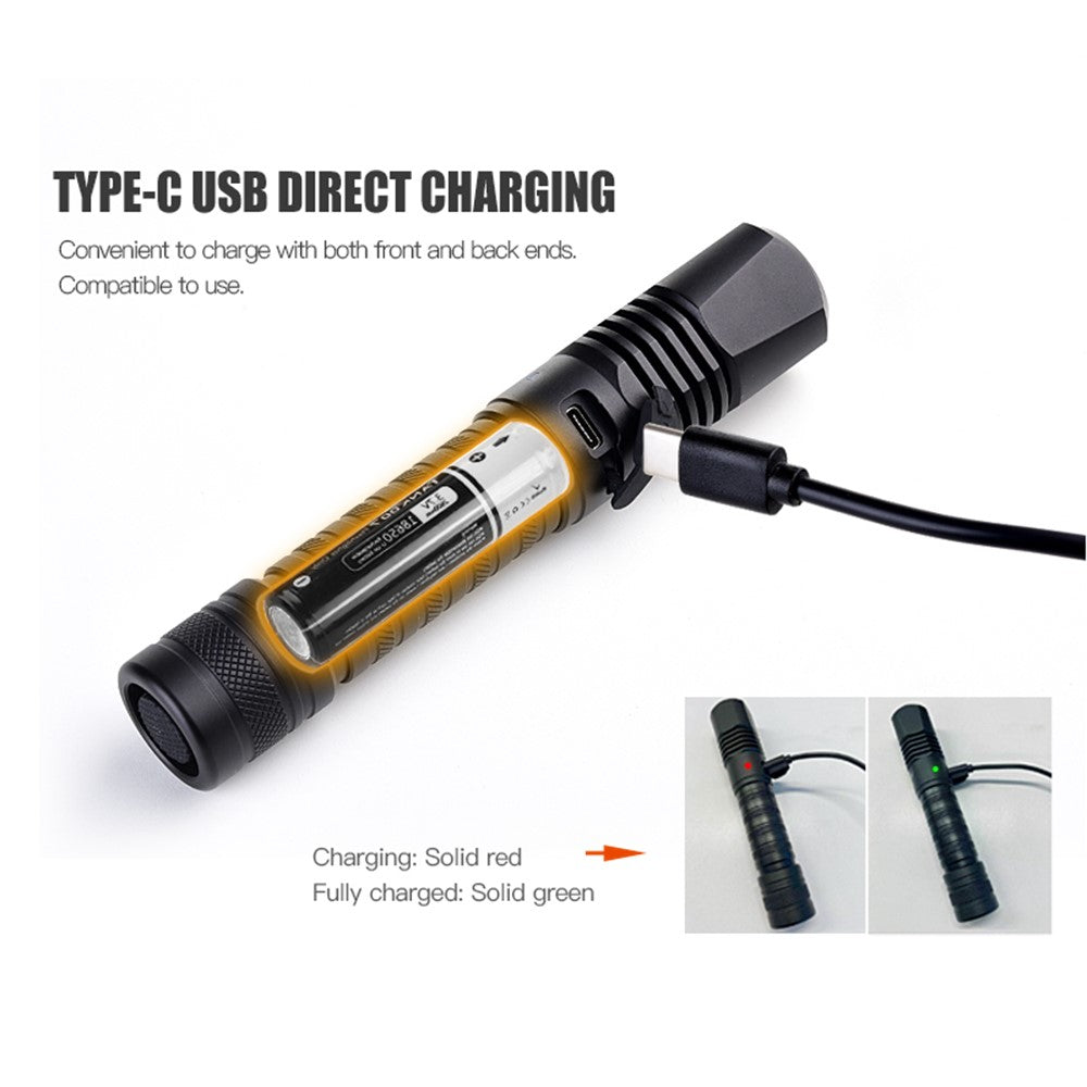 TANK007 CI05 Forensic Flashlight T6061 Aluminum UV LED Torch for Crime