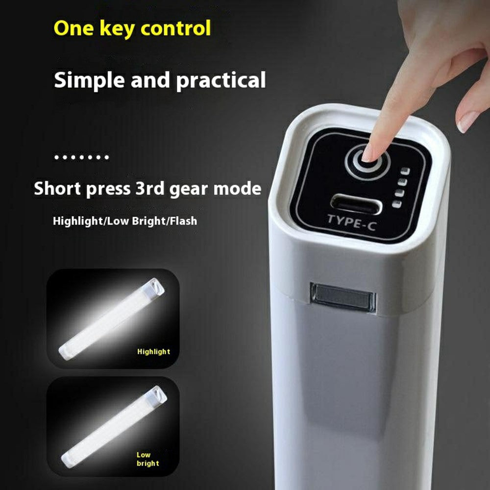 40W 65000K Waterproof LED Rechargeable Light Tube Magnetic Hanging Out