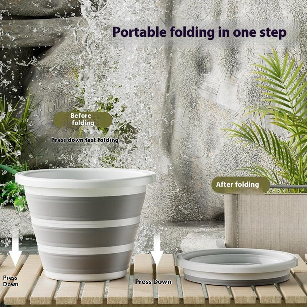 Foldable Water Bucket 10L Multi-Function Portable Collapsible Containe