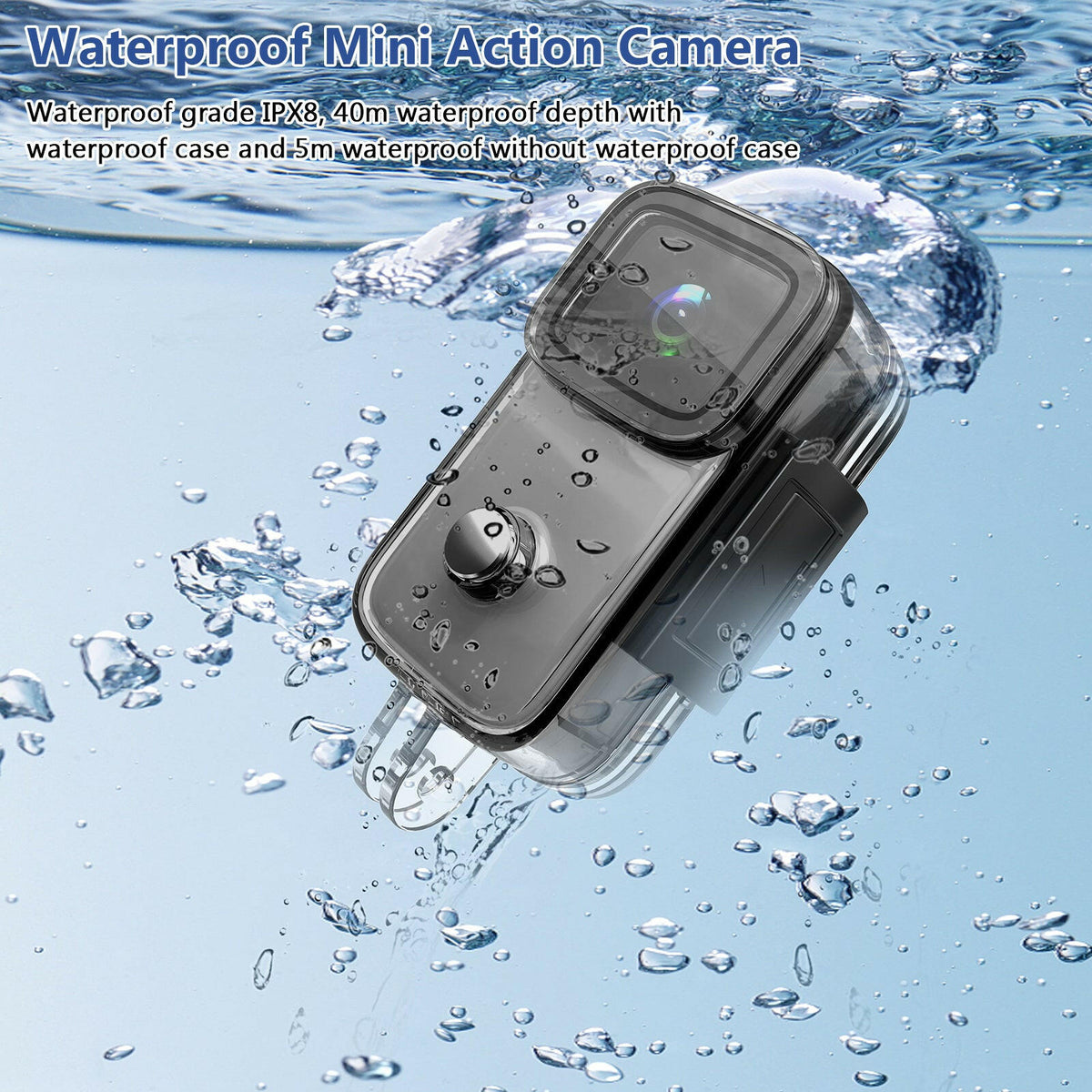 SJCAM C200 4K Mini WiFi Action Camera with 1.28 Inch IPS Screen 5M Body ...