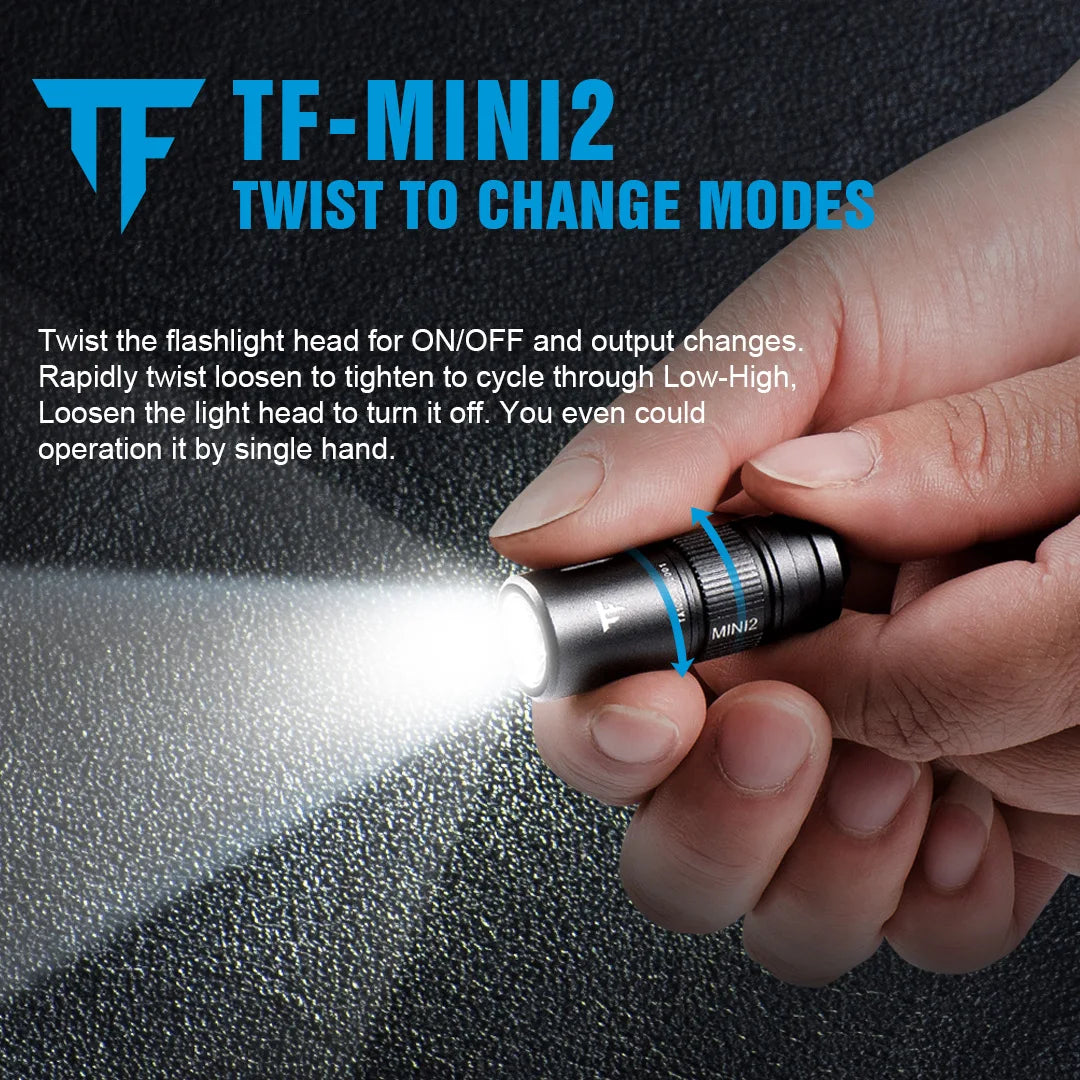 Trustfire Mini2 Mini Edc Flashlight Usb Rechargeable 220 Lumens Kechai