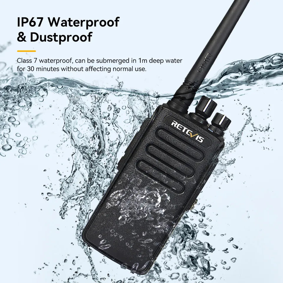 Retevis RT81 DMR Digital Walkie Talkie 10W Powerful Long Range Walkie-
