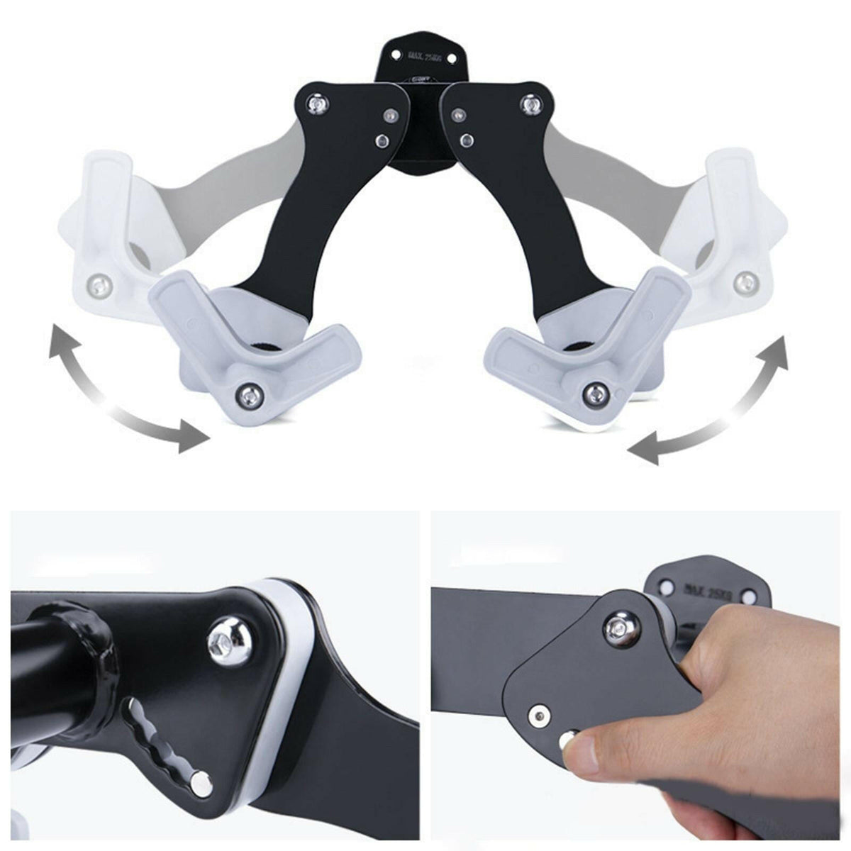 Folding Hanger Adjustable Wall Mounted Cycle Hold Hooks Holder Repair
