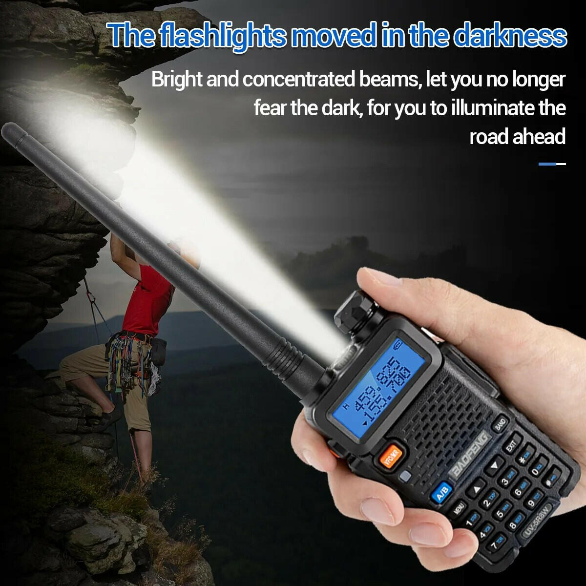 Baofeng UV-5R Long Range Ham Amateur With FM Radio 10KM Long Range Por