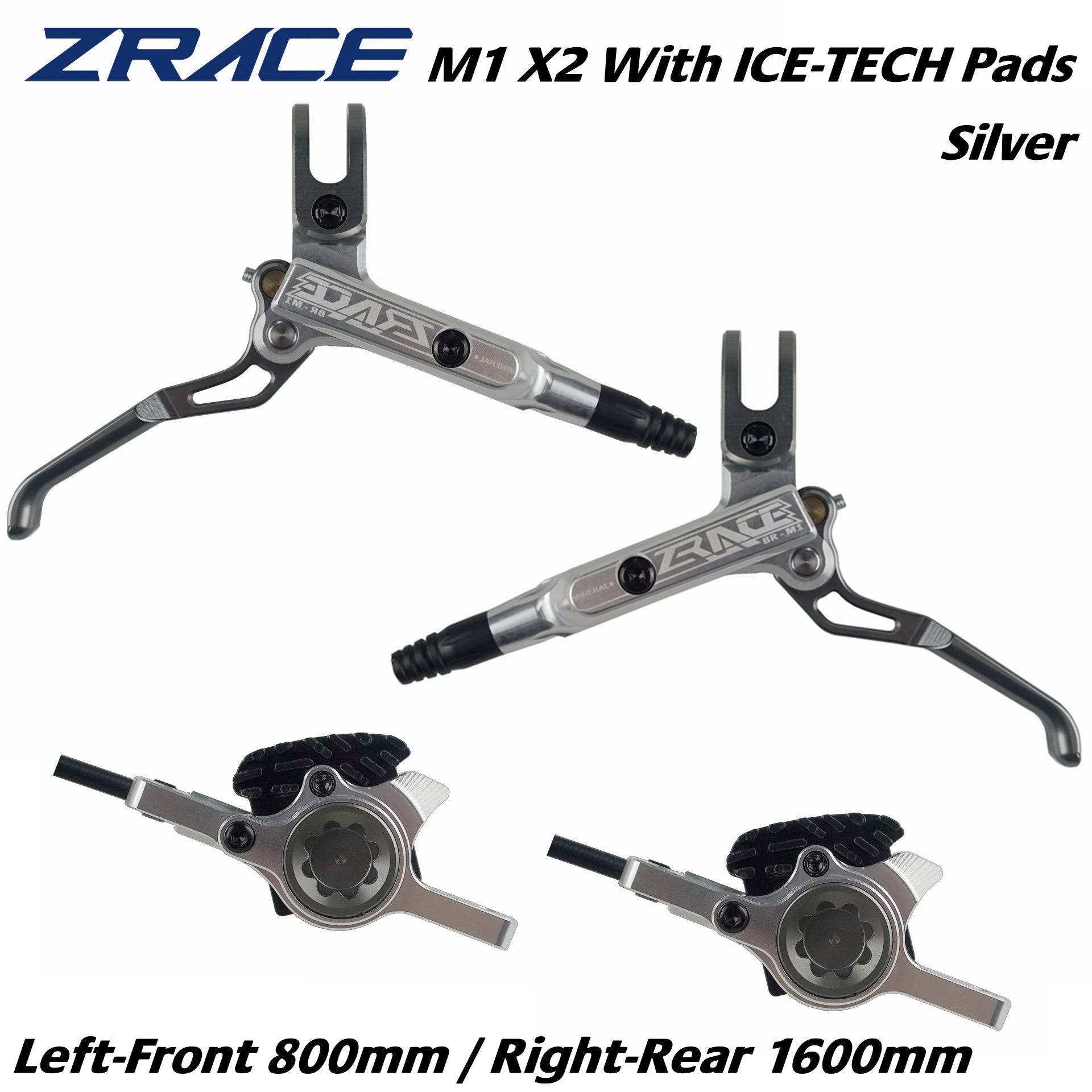 ZRACE M1 X2 / X4 Mountain Bike Hydraulic Brake,Full CNC Lightweight ...
