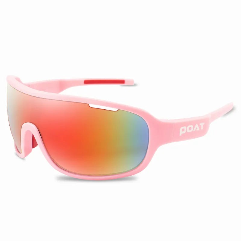 POAT 4 Lens Cycling Glasses UV400 Outdoor Sports Eyewear Fashion Bike