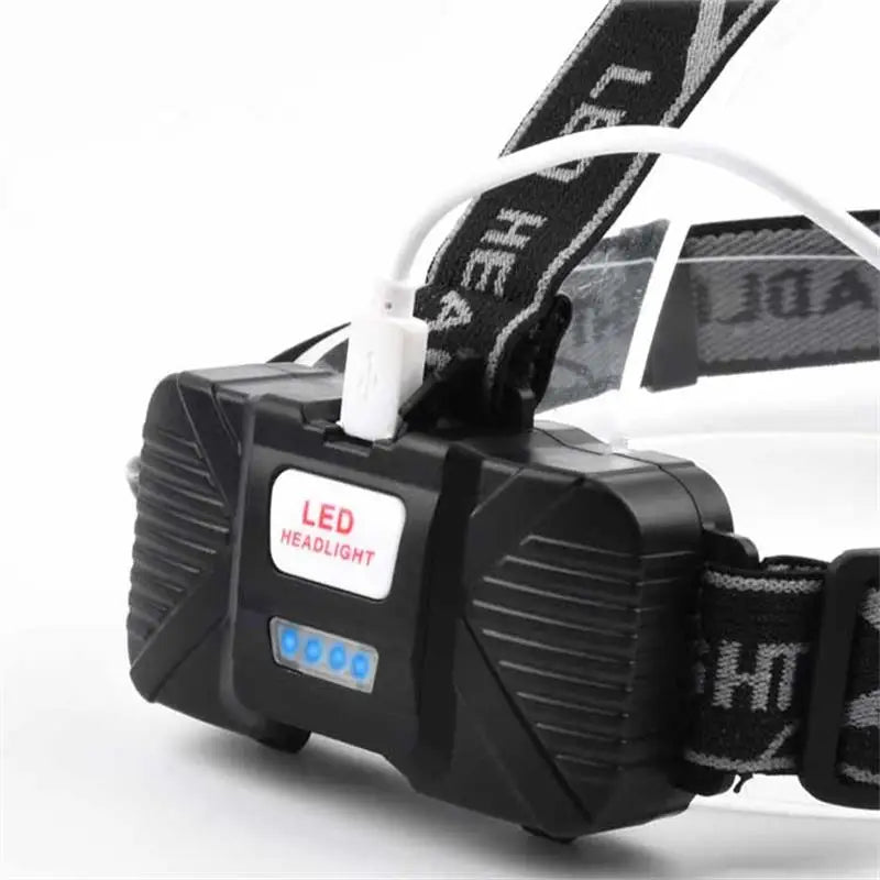 COB LED Wide Headlamp Wide Range Lighting USB Rechargeable LED Wide An