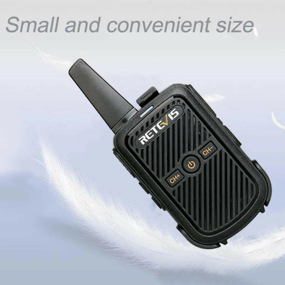 Mini Walkie Talkie Retevis 4 Pcs RT15 Two Way Radio Portable Radio Com