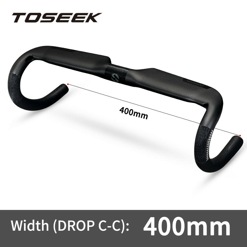 TOSEEK Bike Carbon Road Handlebar TR-3000 UD Matt Bicycle Handle Bar U