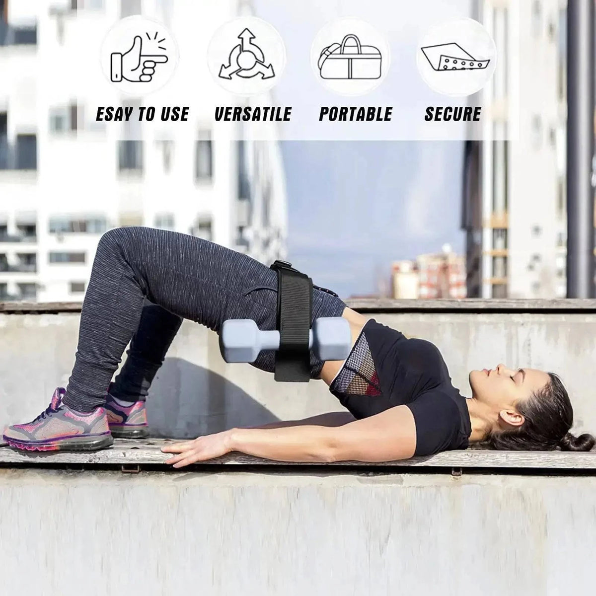 Hip Thrust Belt Pad for Dumbbells Kettlebells Weights Training Squats ...