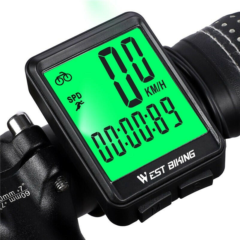 Bicycle Wireless Computer MTB Road Bike Odometer Waterproof With Backl