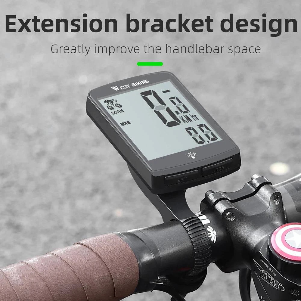 Bicycle Speed Meter Waterproof Cycling Mileometer Multi-functional Dig