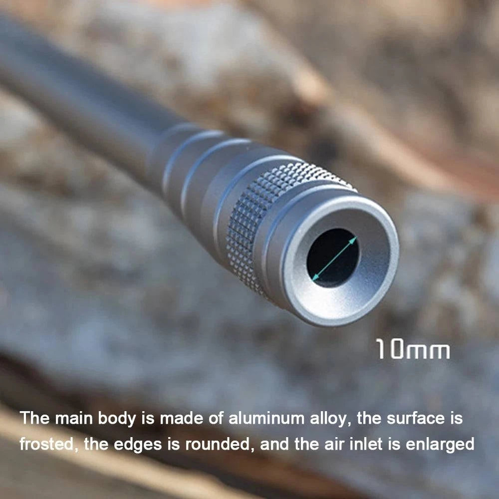 CAMPINGMOON Mouth Fire Blowpipe Detachable Blow Fire Tube Portable Hig