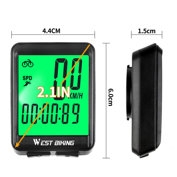 Bicycle Wireless Computer MTB Road Bike Odometer Waterproof With Backl