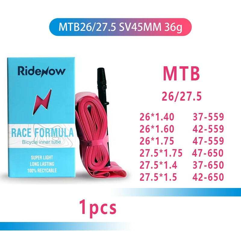 Ridenow Ultralight Bicycle Inner Tube 26 /27.5 /29 Inch MTB Bike Tube