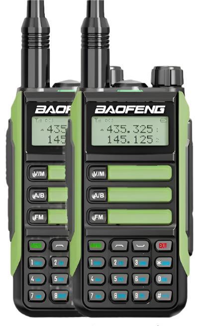2Pack Baofeng UV16 MAX V2 Walkie Talkie 10W VHF UHF Dual Band Two Way