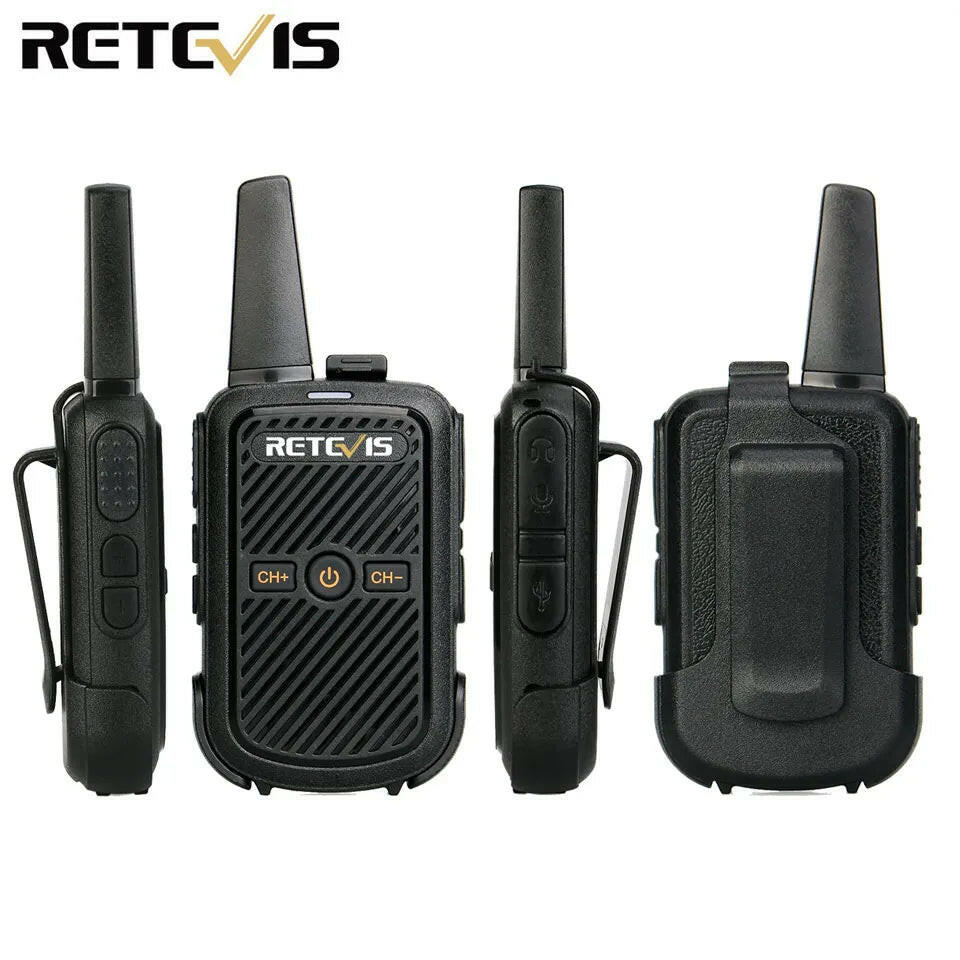 Mini Walkie Talkie Retevis 4 Pcs RT15 Two Way Radio Portable Radio Com ...