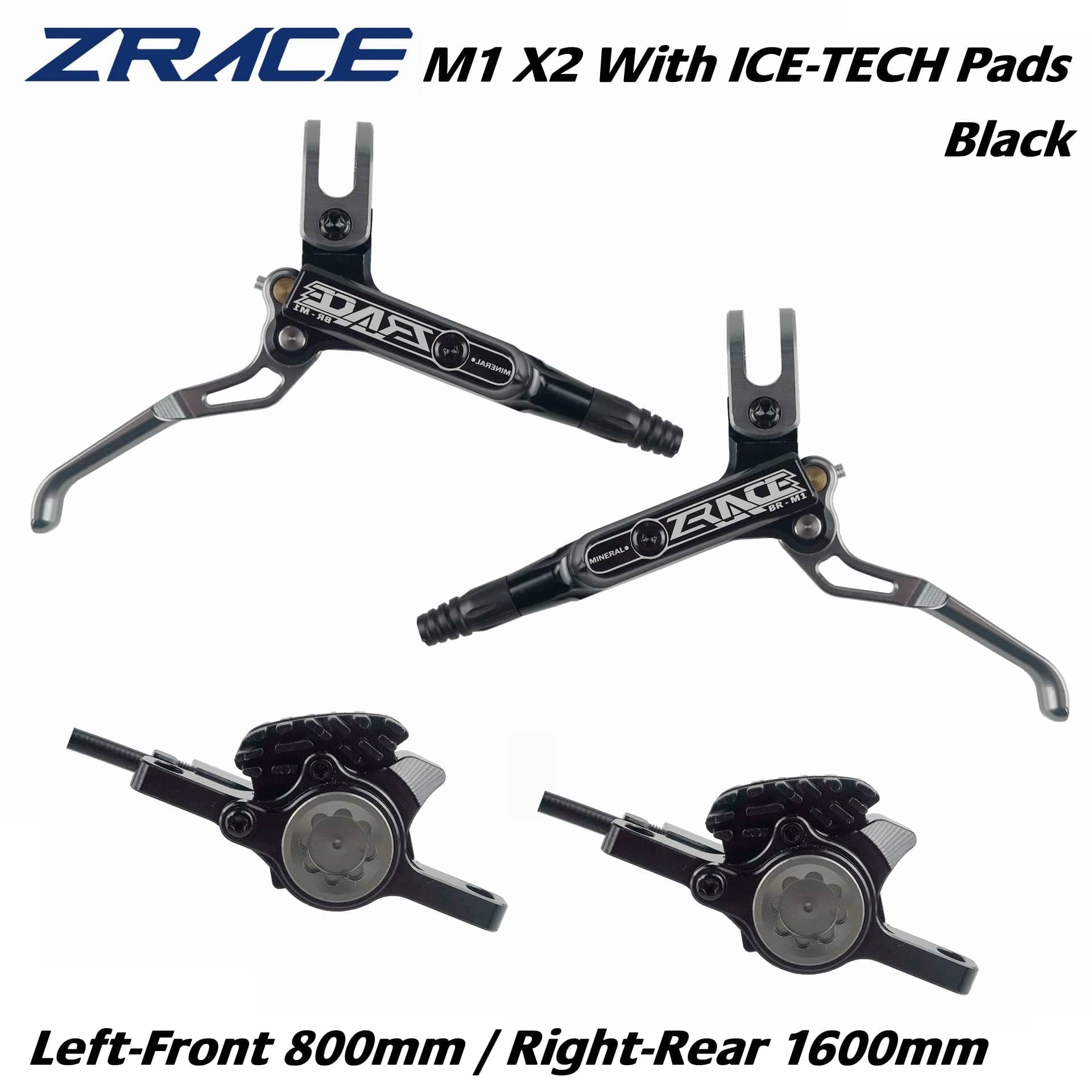 ZRACE M1 X2 / X4 Mountain Bike Hydraulic Brake,Full CNC Lightweight ...