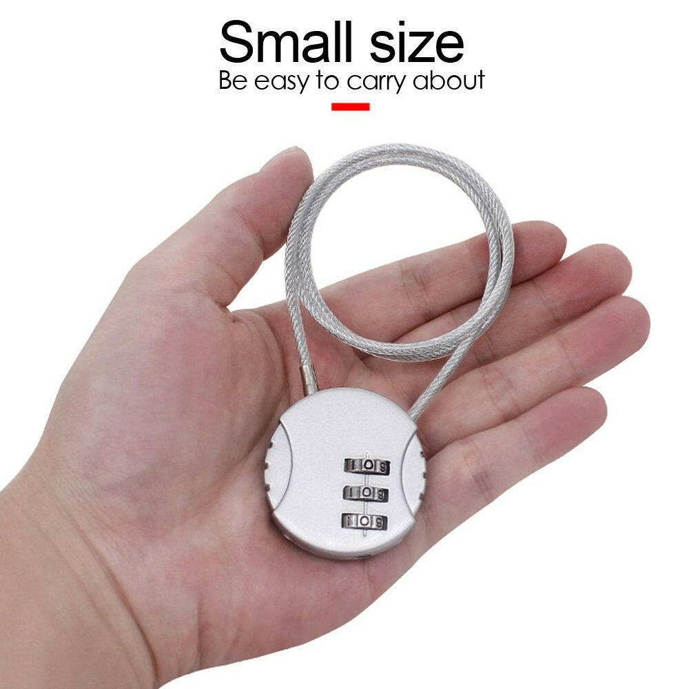 Extended Wire Rope Digit Padlock Smart Combination Lock Password Lock