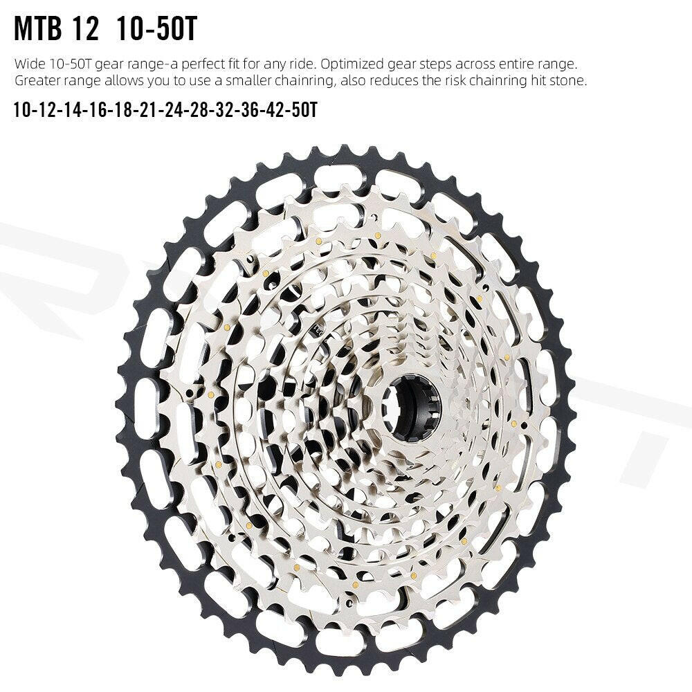 SPEDAO 12s MTB Cassettes 10-50T 12 speed CNC Fits XD Hub Super Light C