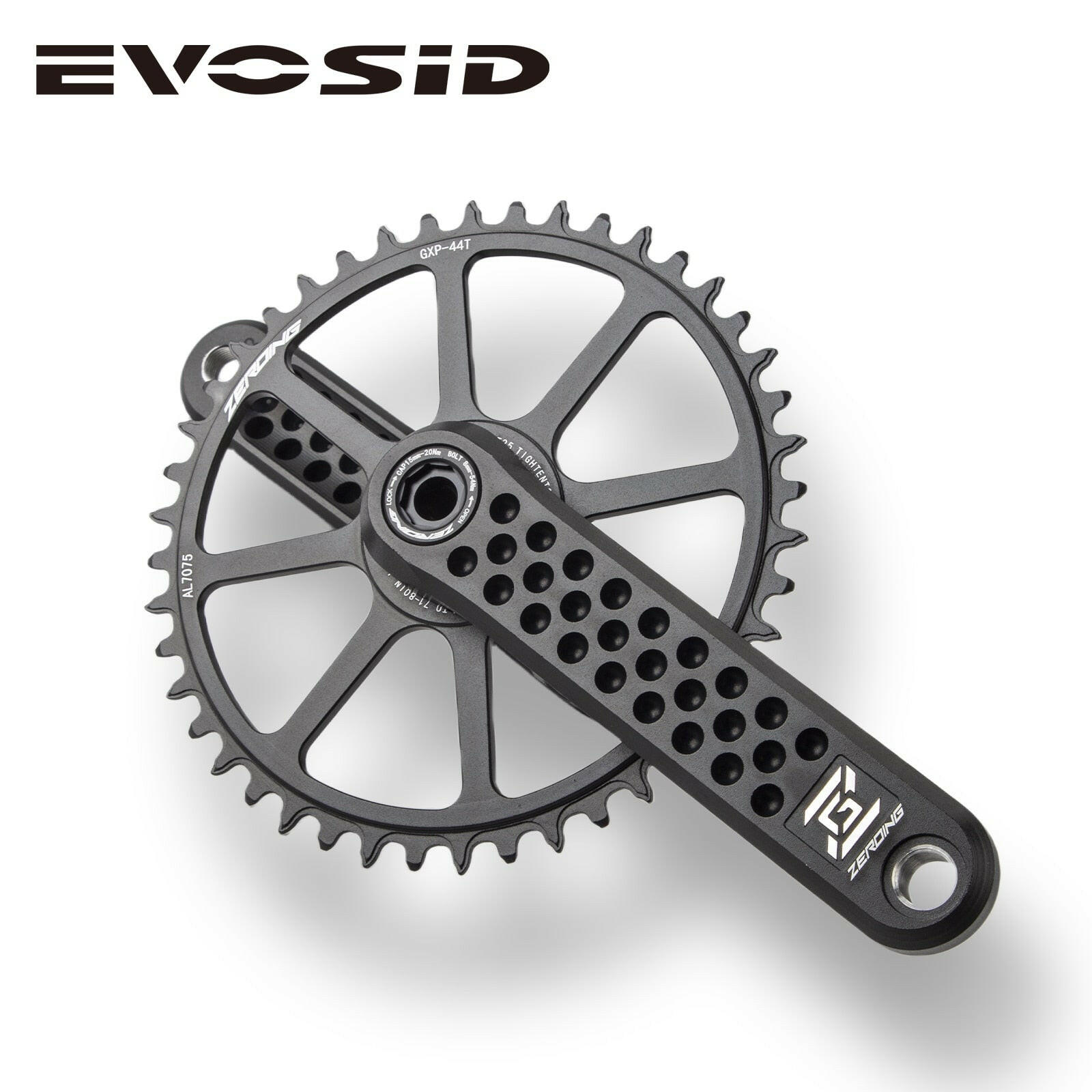 EVOSID Bicycle Crank Ultralight Road Bike Crankset 170mm HollowTech Cr