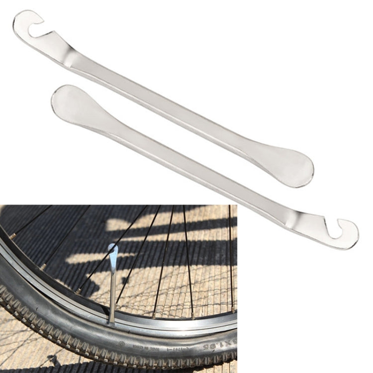 2pcs Metal Bicycle Tire Pry Bars Levers Mountain Bike Tire Removal Too