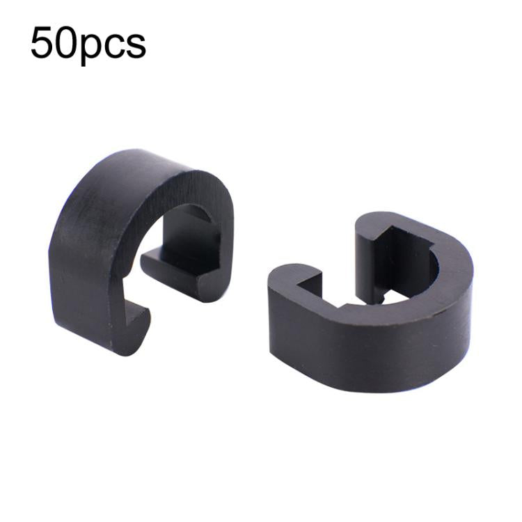 50pcs ZTTO Bicycle Plastic C-Clips Mountain Bike Shifter Cable Brake C