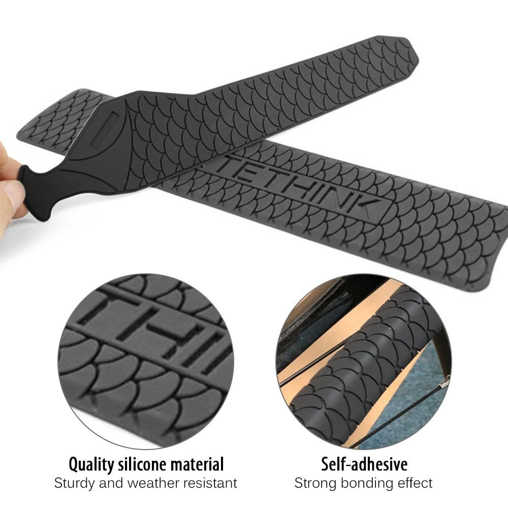 Chain Stay Protector Silicone Chain Guard Pad Self-Adhesive Bike Frame