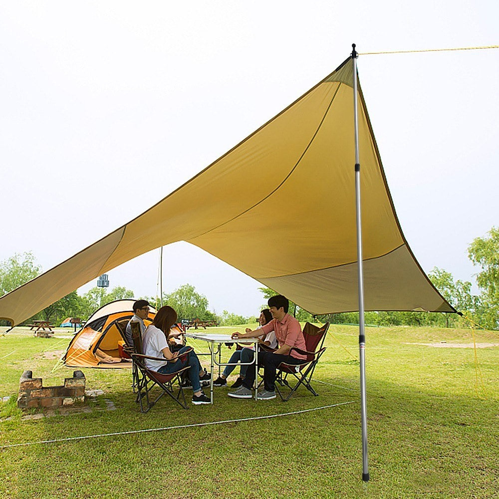 2Pcs Telescoping Tarp Poles Adjustable Tent Poles Lightweight Aluminum