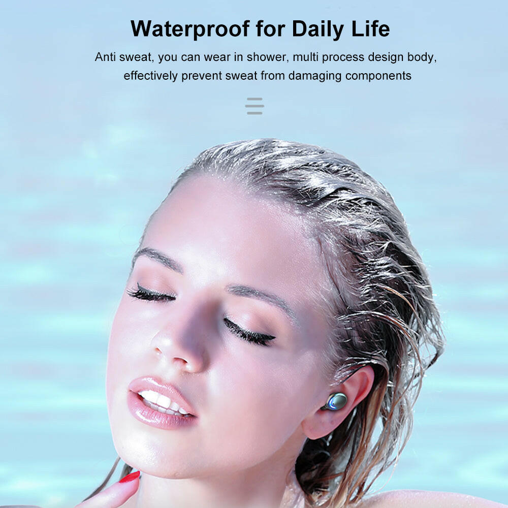 Earbuds Bluetooth 5.1 True Wireless Headphones Sports Headset with Mic