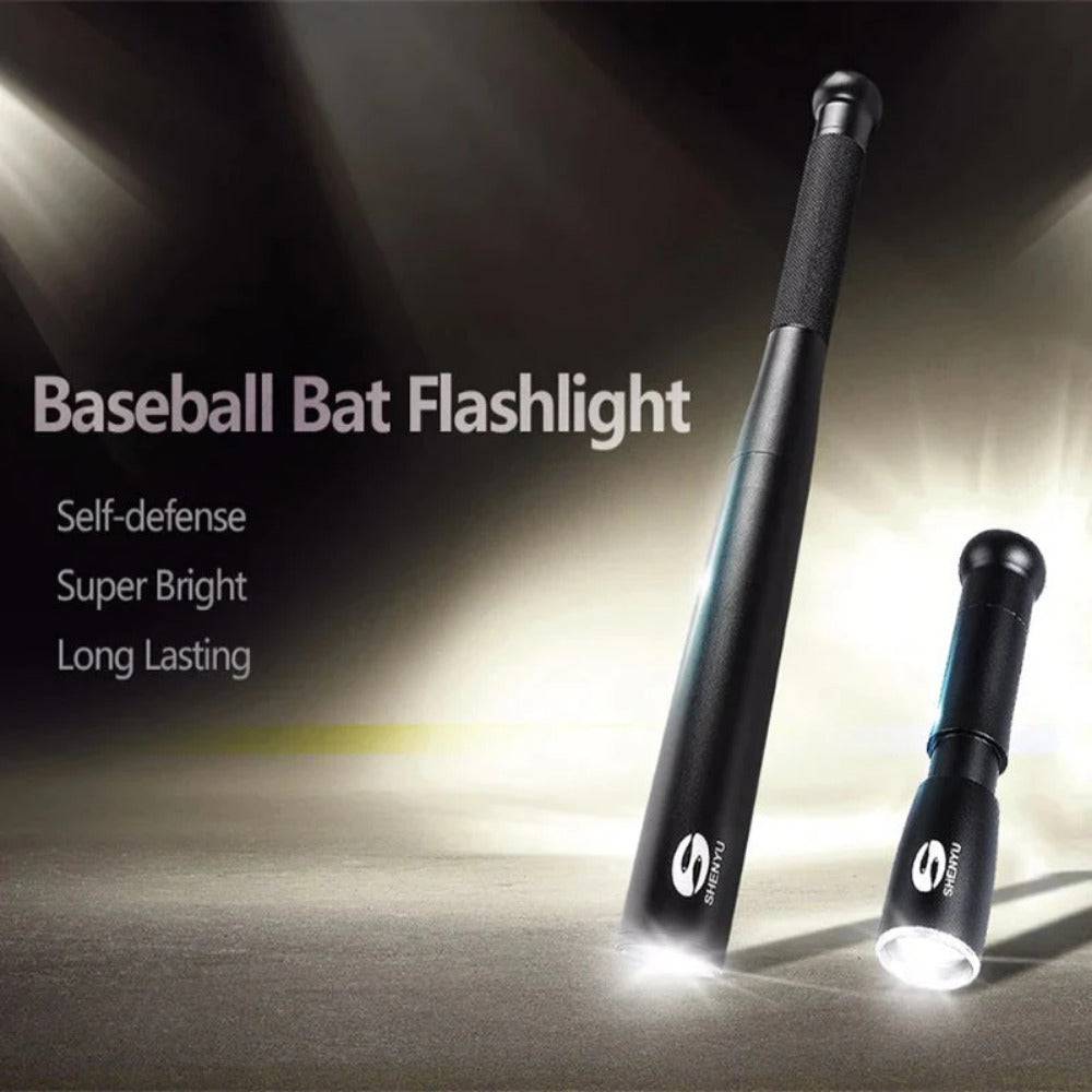 Baseball Bat LED Flashlight Waterproof Super Bright Baton Aluminium ...