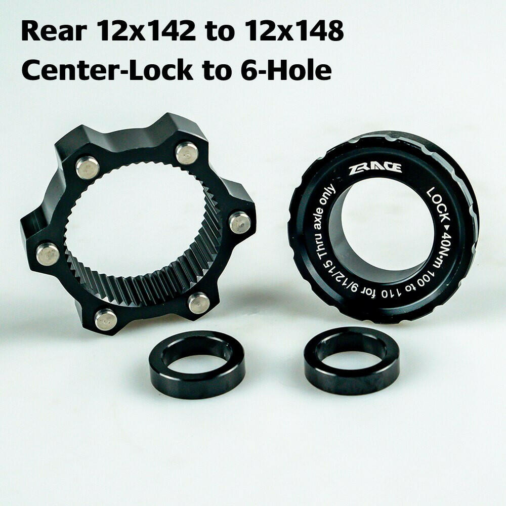 ZRACE Center Lock Hub Boost Adapter,Center-Lock for 6-Hole, 15x100 to ...