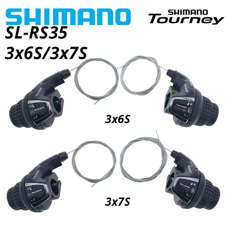 Shimano RS35 Tourney SL-RS35 Revoshift Bike Twist Shifter Lever 3*6s 3 ...